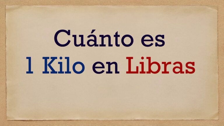 ¿Cuántos Kilos Son 22 Libras? Descubre la Conversión Exacta - Taemi ...